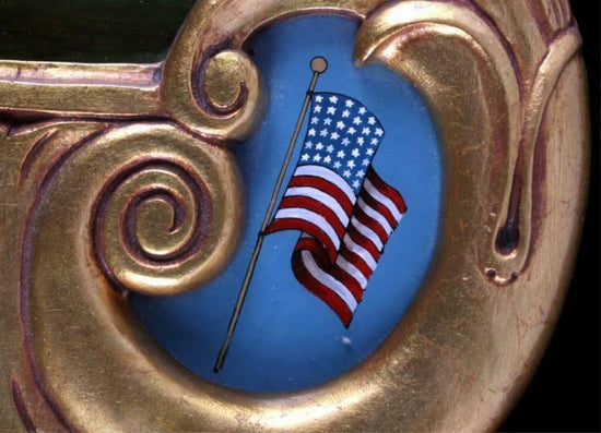 Eurich & Romeo Bicentennial Mahogany & Gold Gilt Lyre Clock Rare Only ...